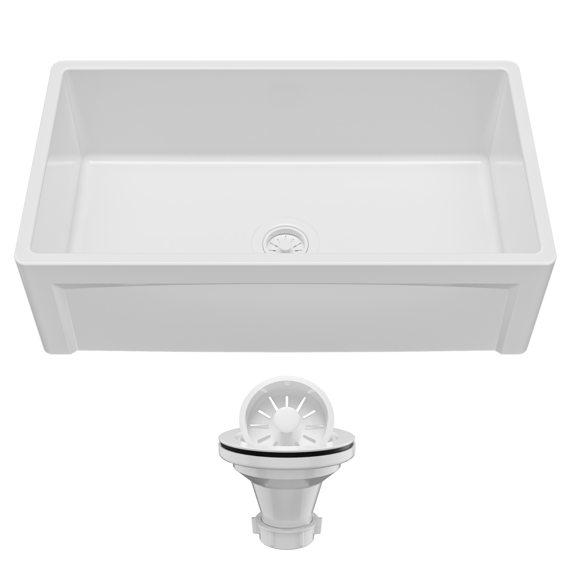 Karran USA | Karran 33" Single Bowl Panel Front Farmhouse Fireclay ...