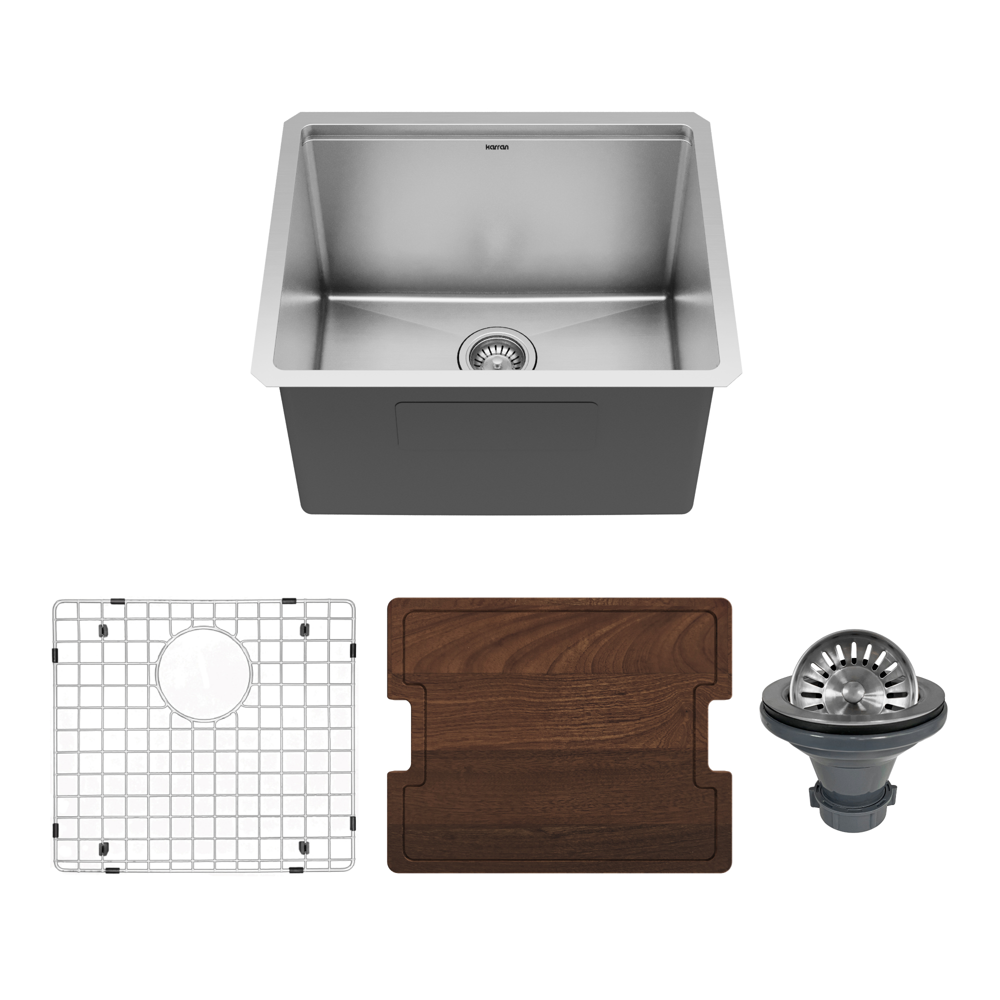 Karran USA | Karran Elite WS-33-PK1 Undermount 23" Single Bowl ...
